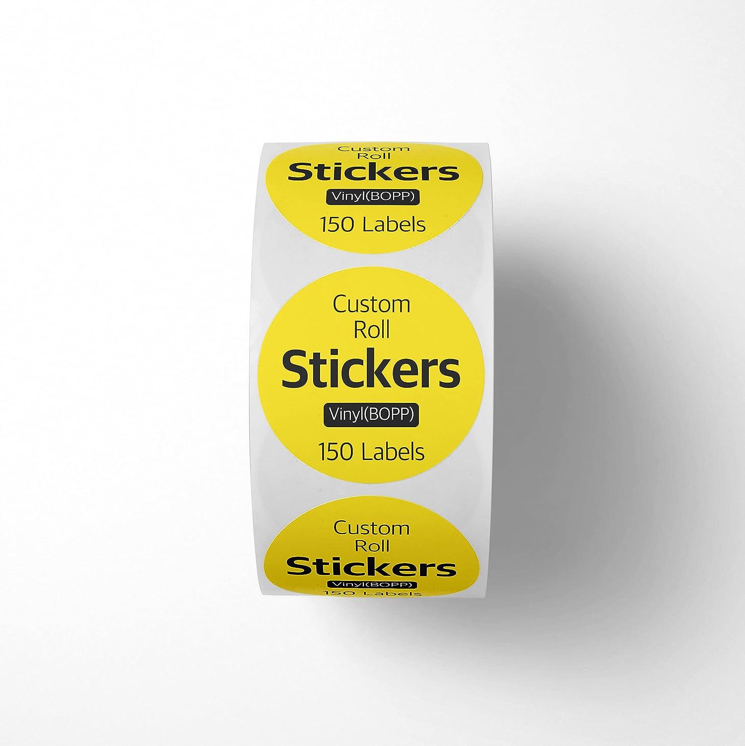Custom BOPP Vinyl Paper Roll Labels. Any Shape and Any Size ...